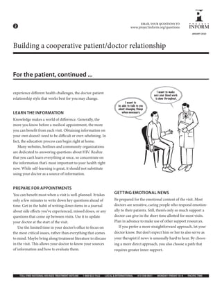 Building a Doctor-Patient Relationship (Additional PLUS Reading ...