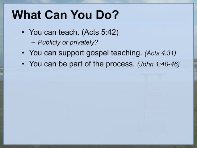 Building A Great Congregation Involves Teaching | PPTX