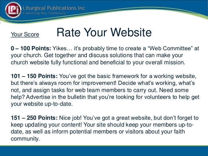 Building a great church website