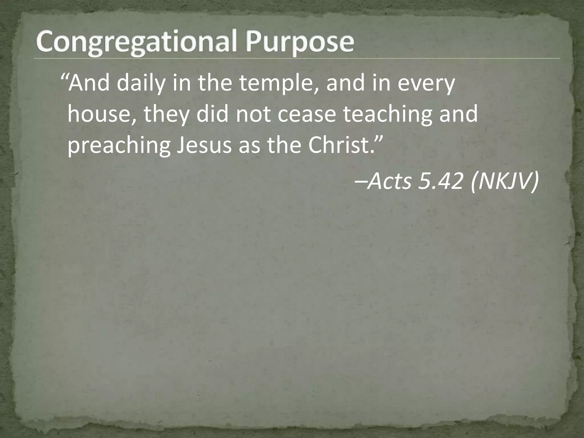 Building a great congregation | PPTX