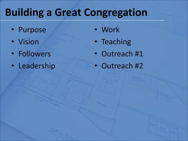 Building a Great Congregation Involves Purpose | PPTX | Christianity ...