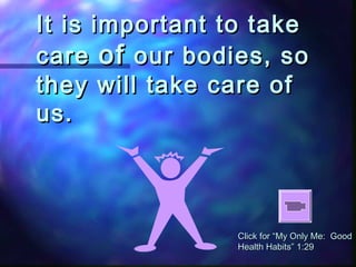 Building a healthy me | PPT