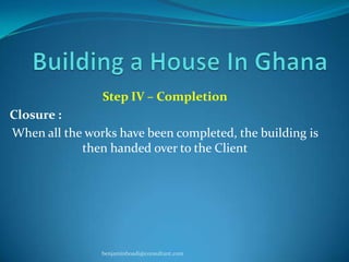 Building a house in ghana | PPSX