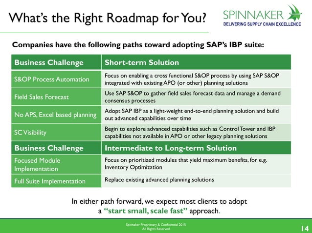 Building a Roadmap to Adopt SAP Integrated Business Planning (IBP) | PDF