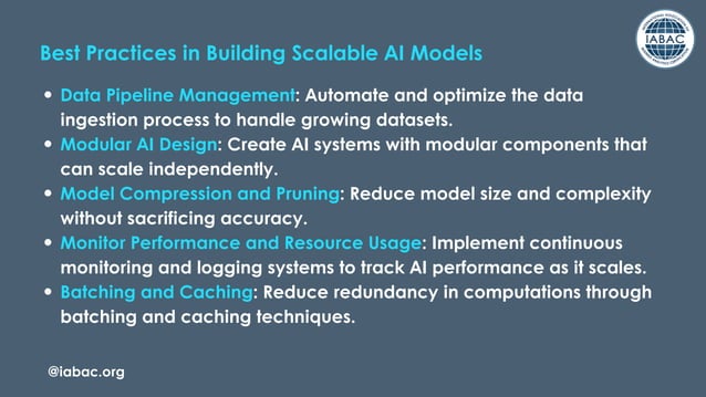 How to build scalable artificial intelligence models | PPT
