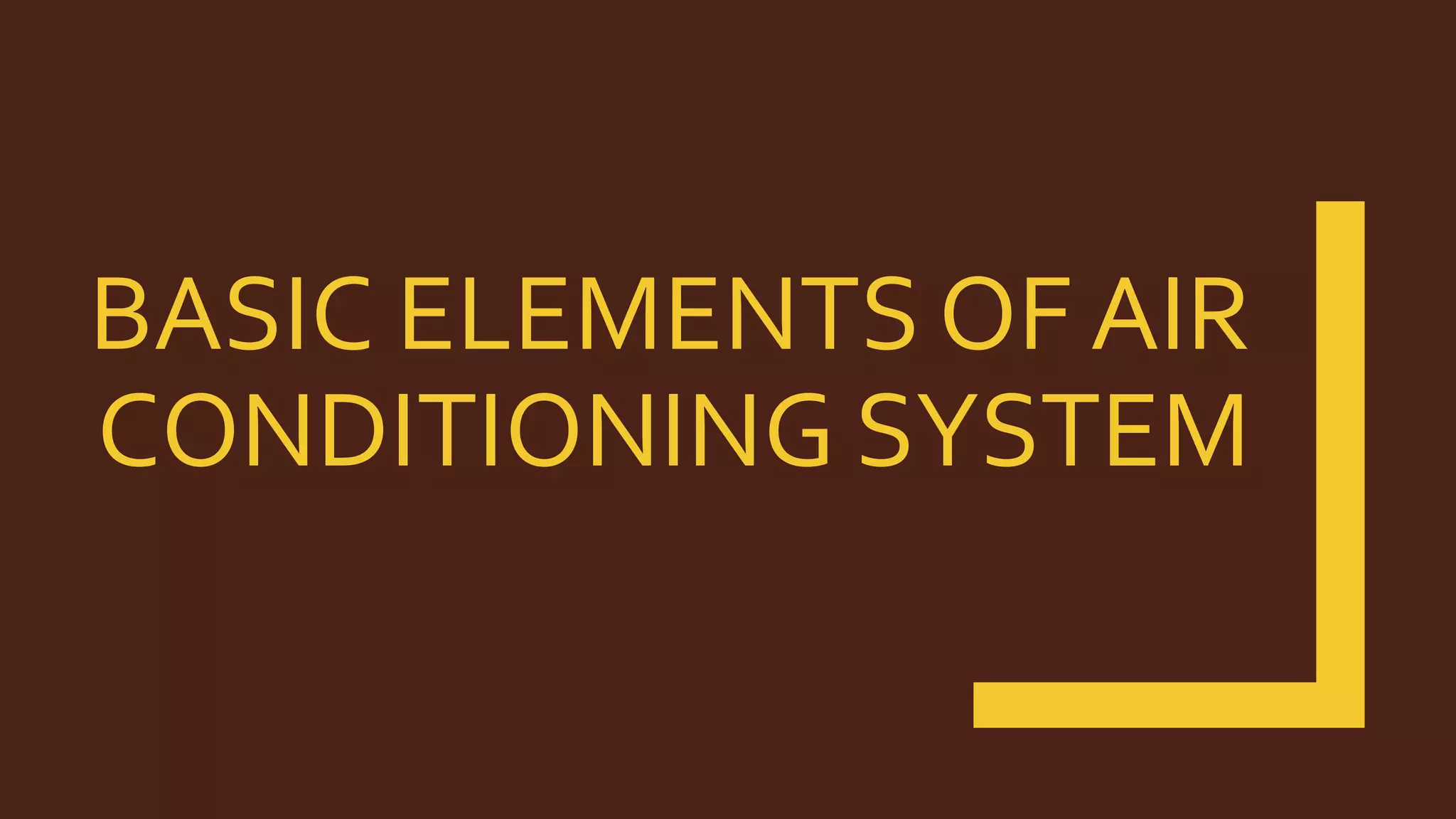 Building air con. system | PPTX