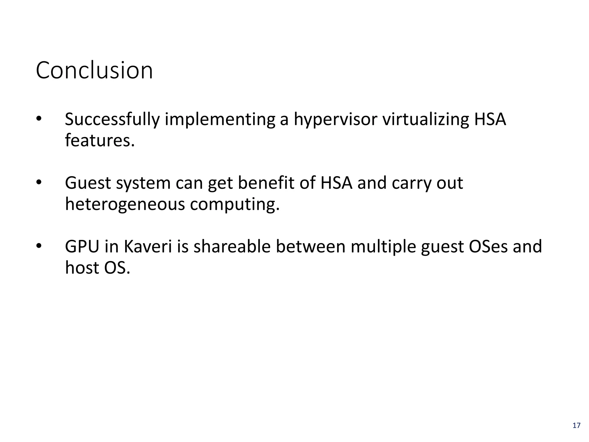 Building a KVM-based Hypervisor for a Heterogeneous System Architecture ...