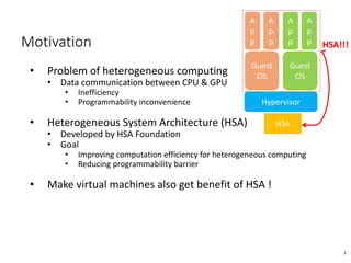 Building a KVM-based Hypervisor for a Heterogeneous System Architecture ...