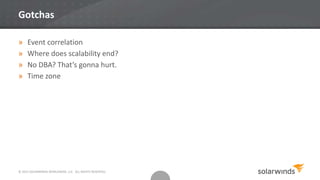 Building a Large Scale SolarWinds Installation | PPTX