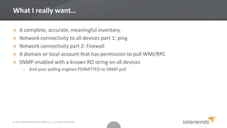 Building a Large Scale SolarWinds Installation | PPTX