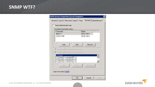 Building a Large Scale SolarWinds Installation | PPTX