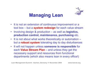Building a Lean Business System | PPT