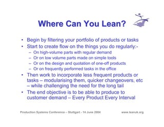 Building a Lean Management System | PDF