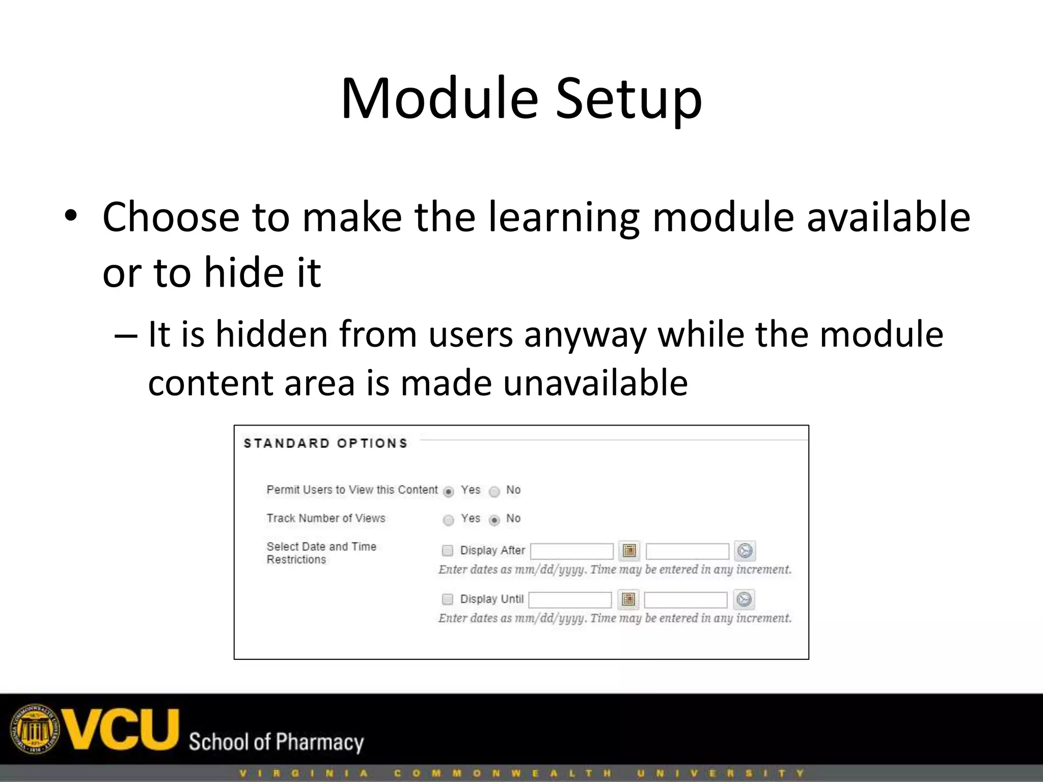 Building a learning module | PPTX | Computing | Technology & Computing