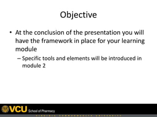 Building a learning module | PPTX | Computing | Technology & Computing