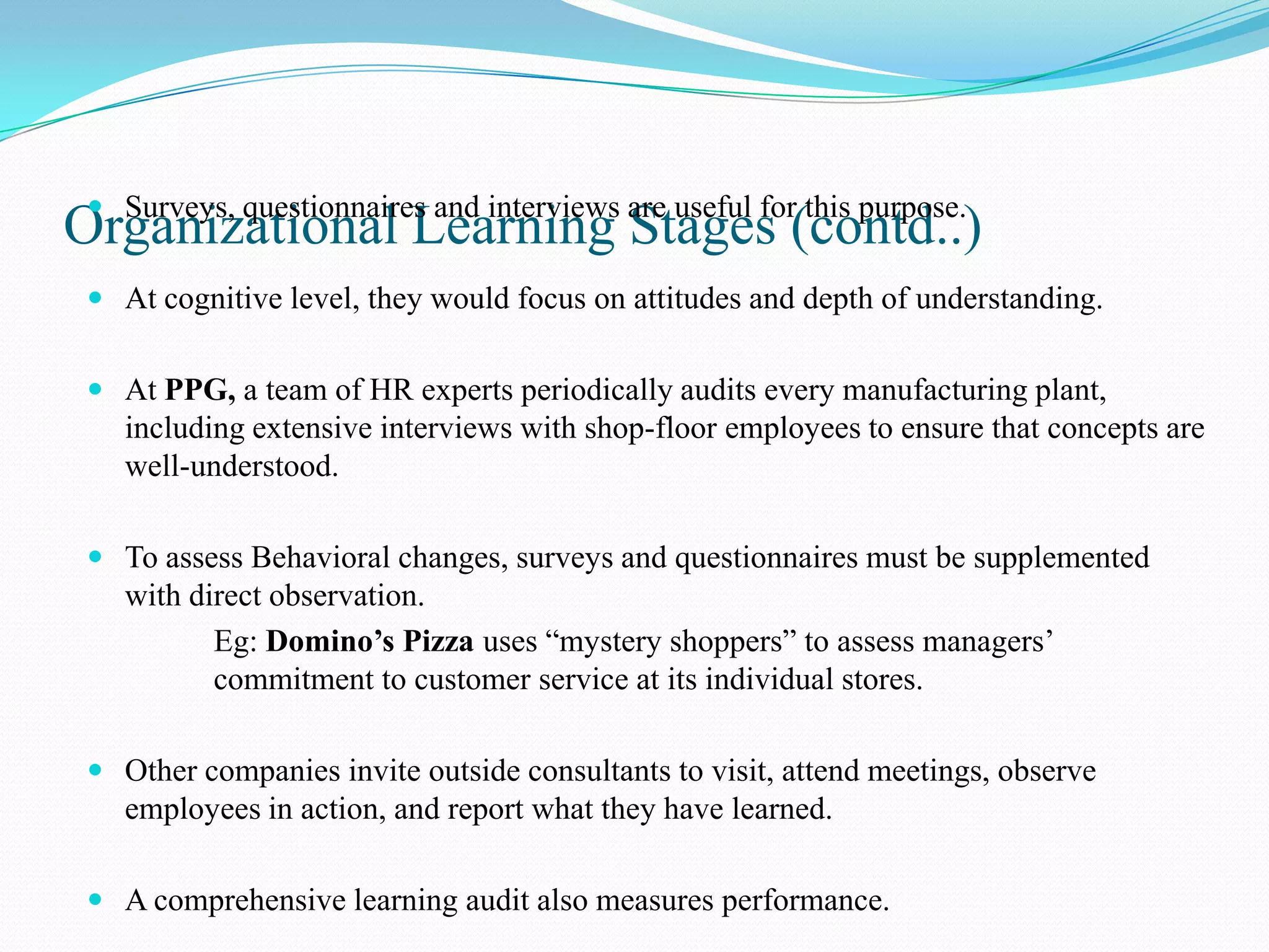 Building a learning organization | PPTX