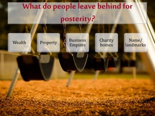 Building a Legacy | PPT