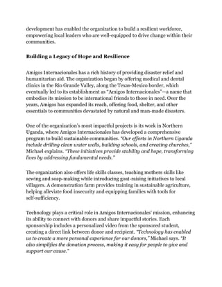 Amigos Internacionales: Michael Ryer’s Transformational Path to ...