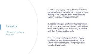 Building allyship and confronting bias | PPTX