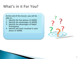 ADDIE- An Instructional Systems Design Model | PPTX