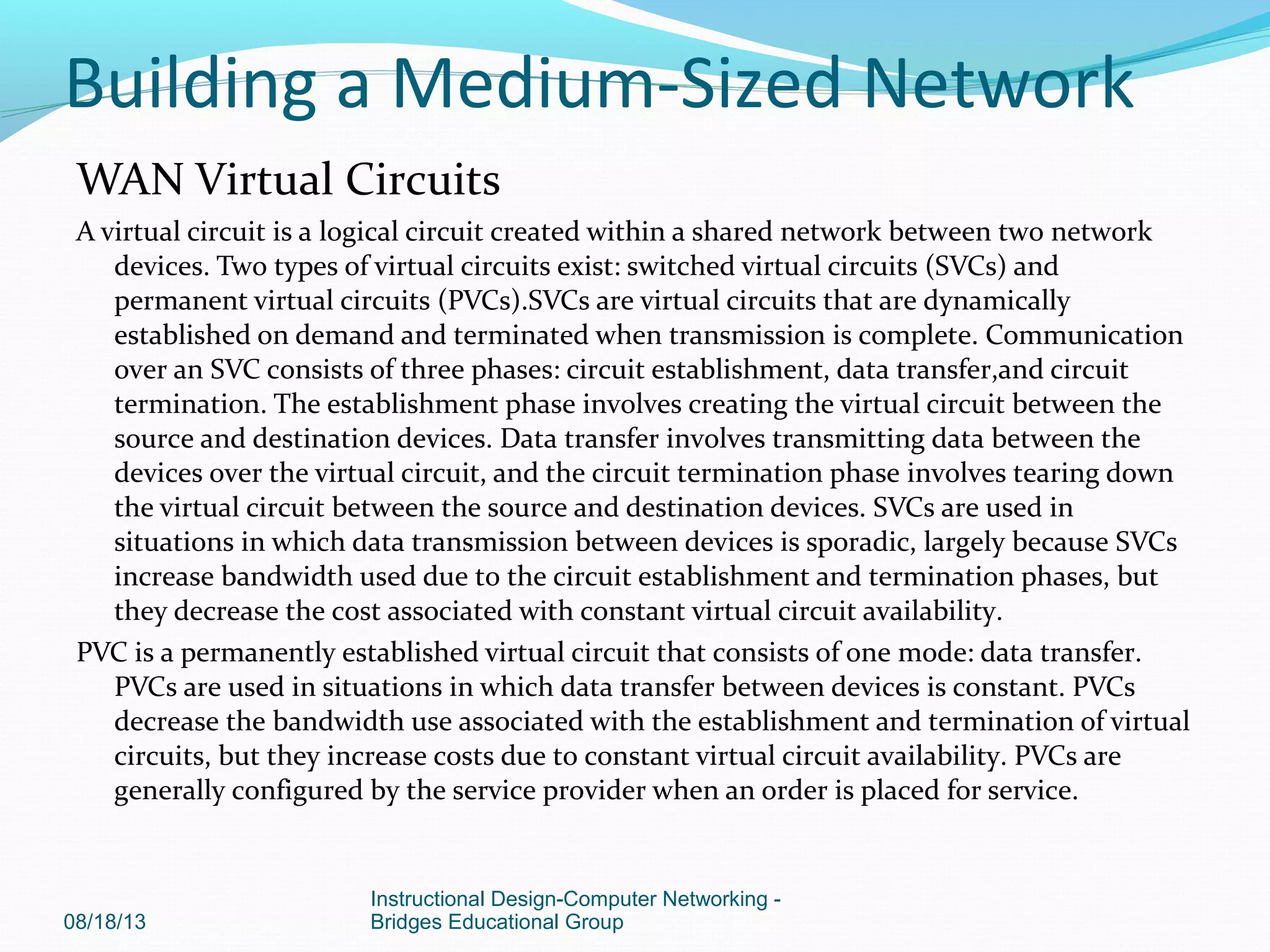 Building a medium sized network | PPT