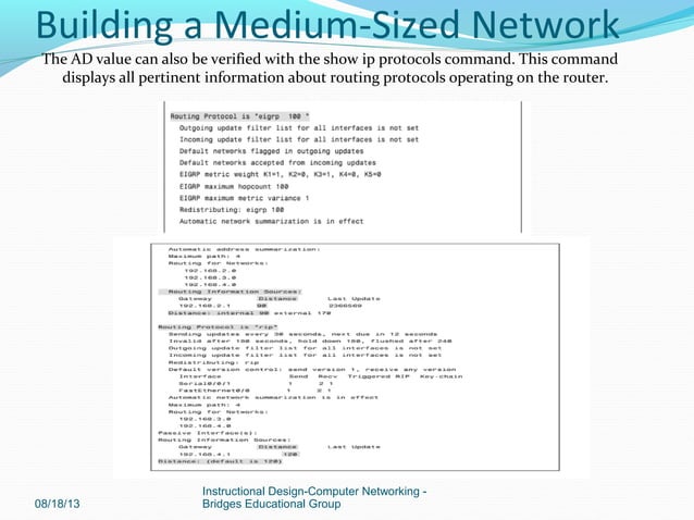 Building a medium sized network | PPT