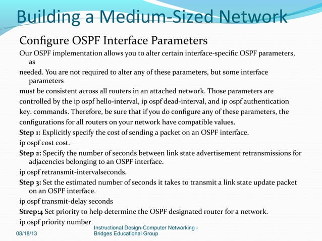 Building a medium sized network | PPT