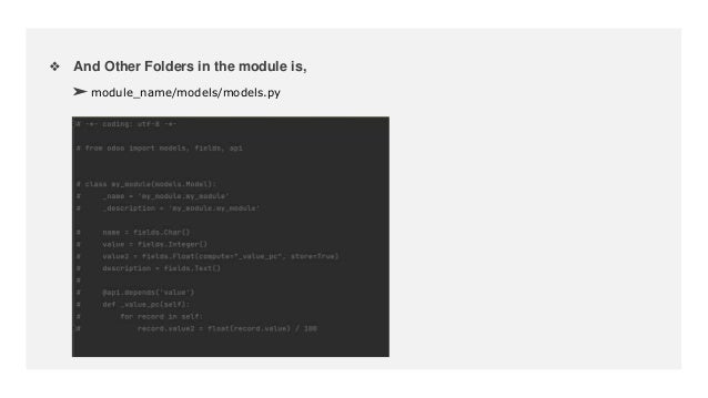 How To Build A Module In Odoo 15 Scaffold Method Pptx Web