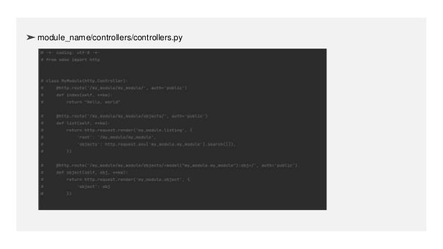 How To Build A Module In Odoo 15 Scaffold Method Ppt