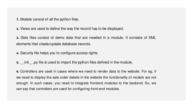 How To Build A Module In Odoo 15 Scaffold Method Ppt