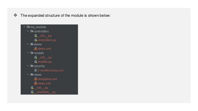 How To Build A Module In Odoo 15 Scaffold Method Ppt