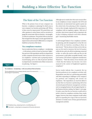 Building A More Effective Tax Function | PDF