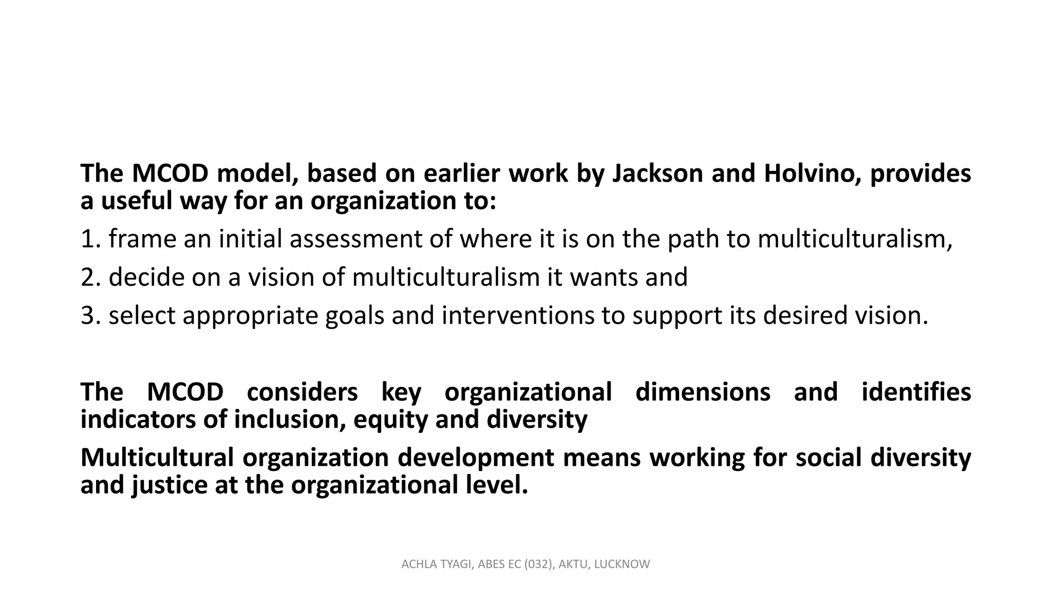 Building a multi cultural organization | PPTX