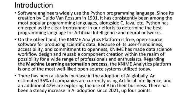 Building an AI and ML Model Using KNIME and Python.pptx