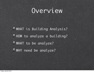 Building Analysis-1 | PDF