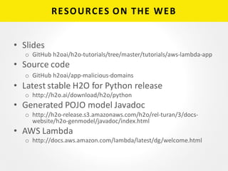 Building a Machine Learning App with AWS Lambda | PPT