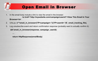 Building an automated email system with django and aws | PPT