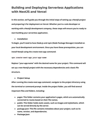 Building and Deploying Serverless Applications with NextJS and Vercel.pdf