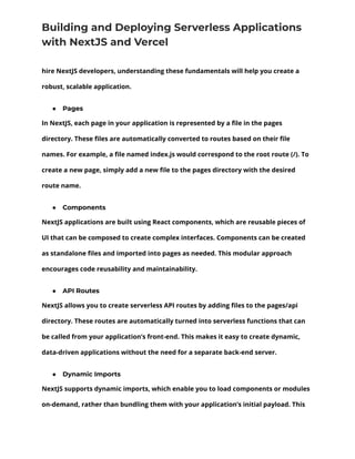 Building and Deploying Serverless Applications with NextJS and Vercel.pdf