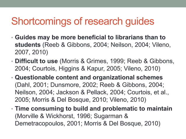 Building and evaluating LibGuides | PPT