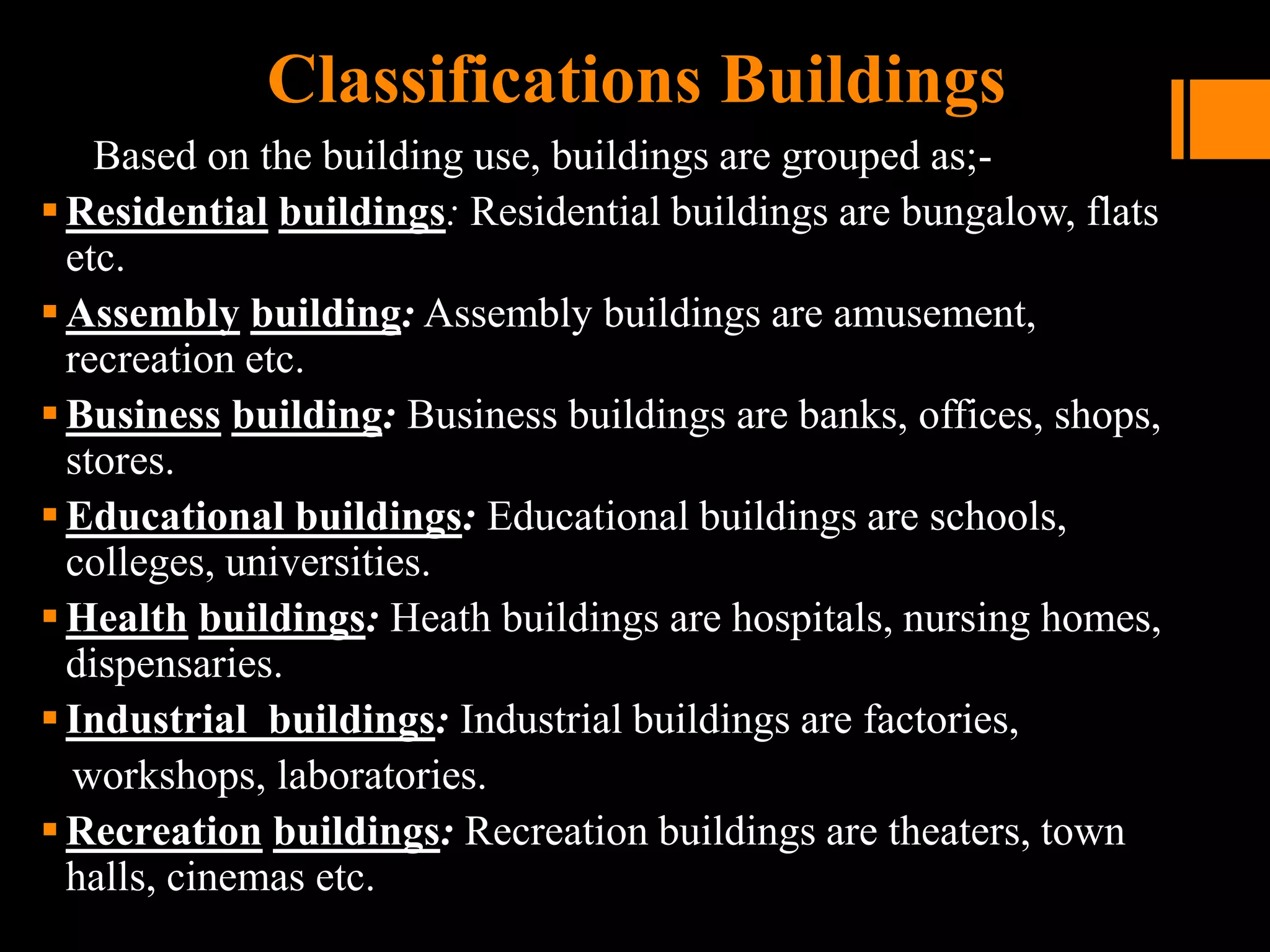 Building,types of building and case study about redential building | PPTX