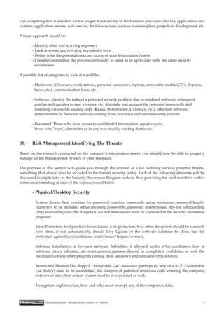 Building and implementing a successful information security policy | PDF