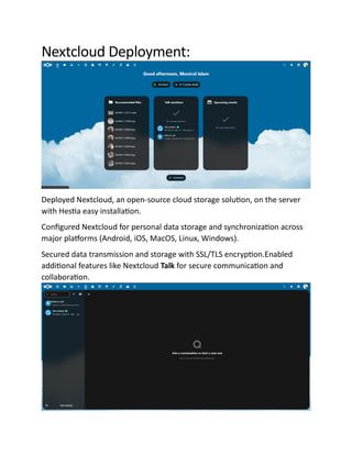 Building and Managing a Personal Cloud Infrastructure on Oracle Cloud With Hestia, Nextcloud ...