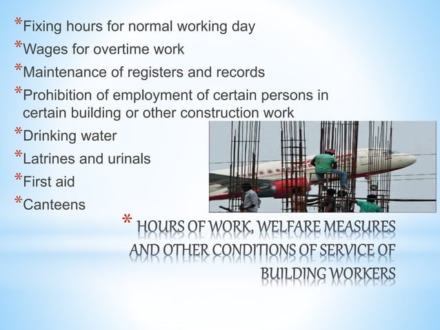 Building and other construction workers act 1996 | PPTX | Government ...