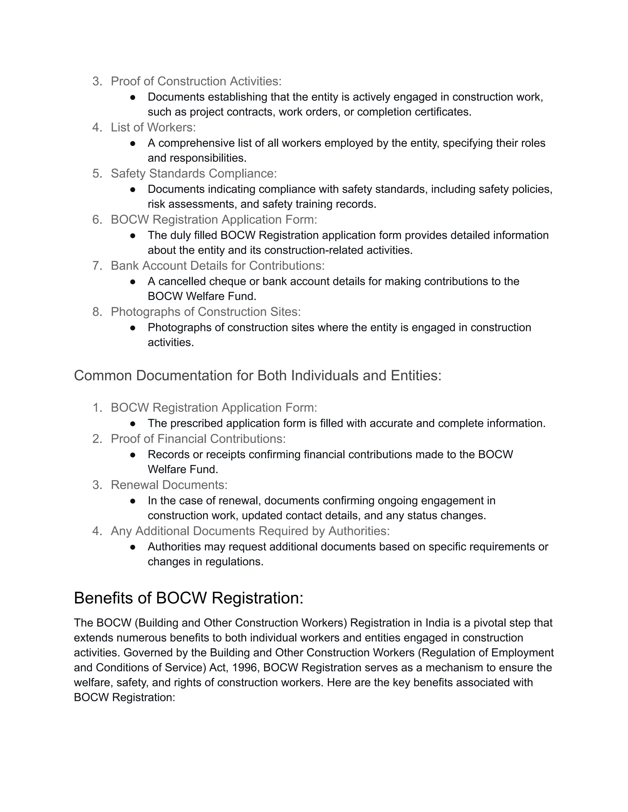 Building and Other Construction Workers (BOCW) Registration in India (1 ...