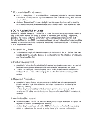 Building and Other Construction Workers (BOCW) Registration in India (1 ...