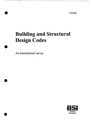 Building and structural design codes | PDF