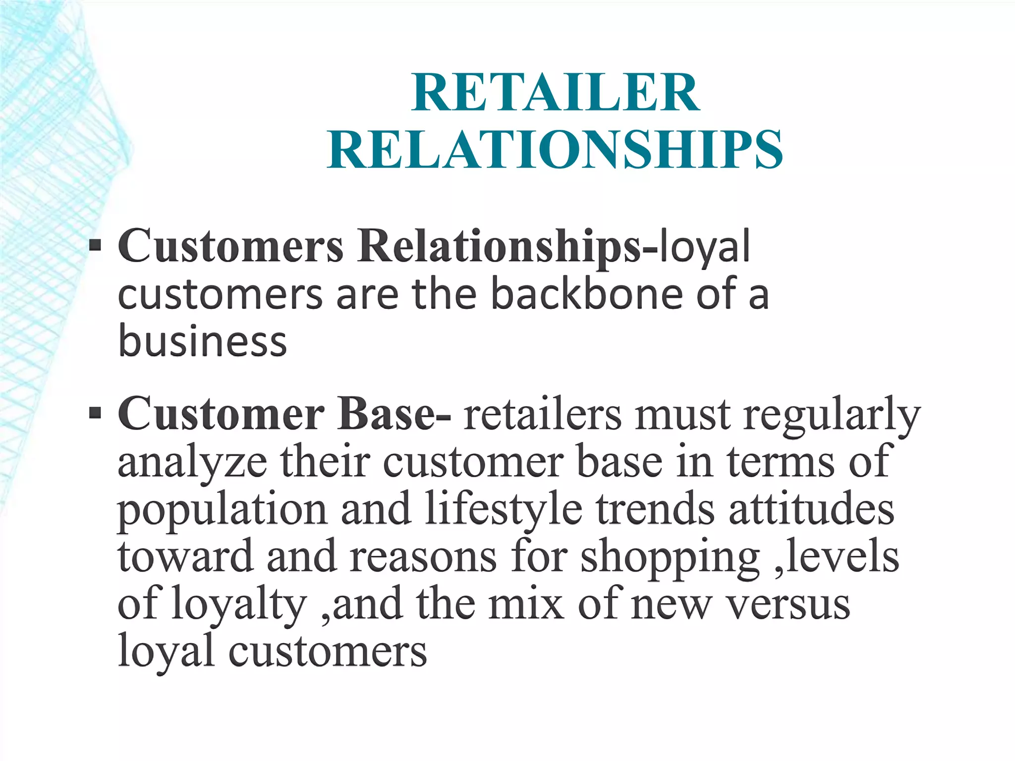 Building and Sustaining Relationships in Retailing | PPTX