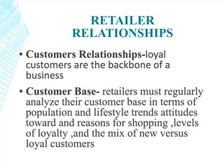 Building and Sustaining Relationships in Retailing | PPTX