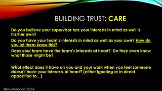 Building and Sustaining Trust for Leaders | PPTX